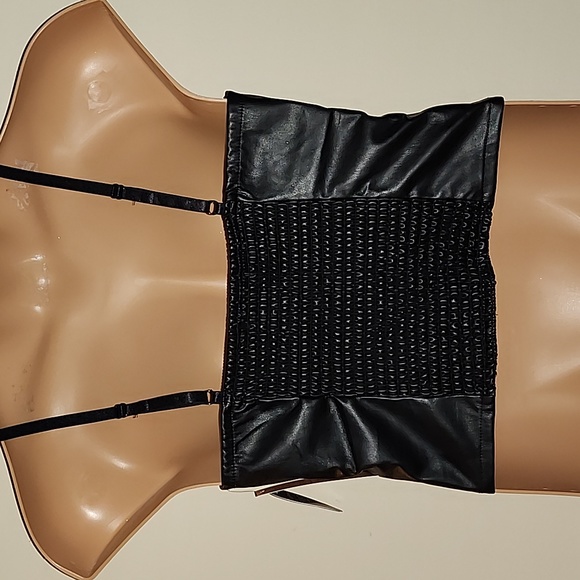 Hot Topic | Tops | Pleather Bustier Top | Poshmark